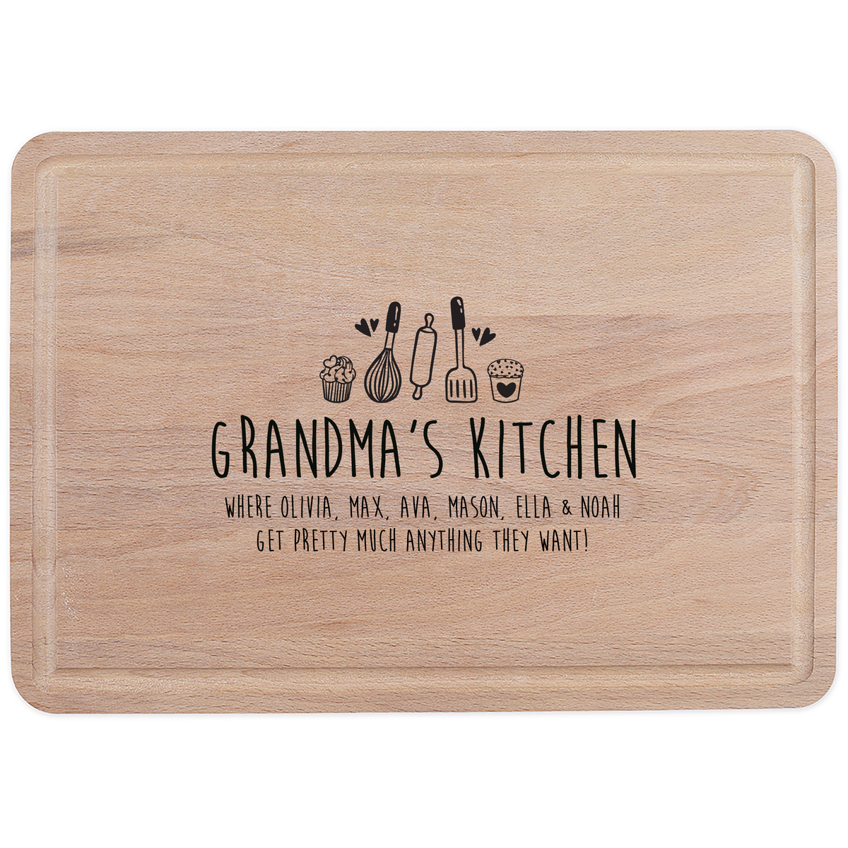 Personalised Chopping Board - Anything They Want – Bellisima UK
